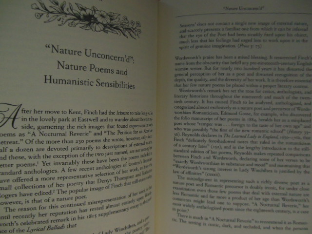 Anne Finch and Her Poetry; A Critical Biography