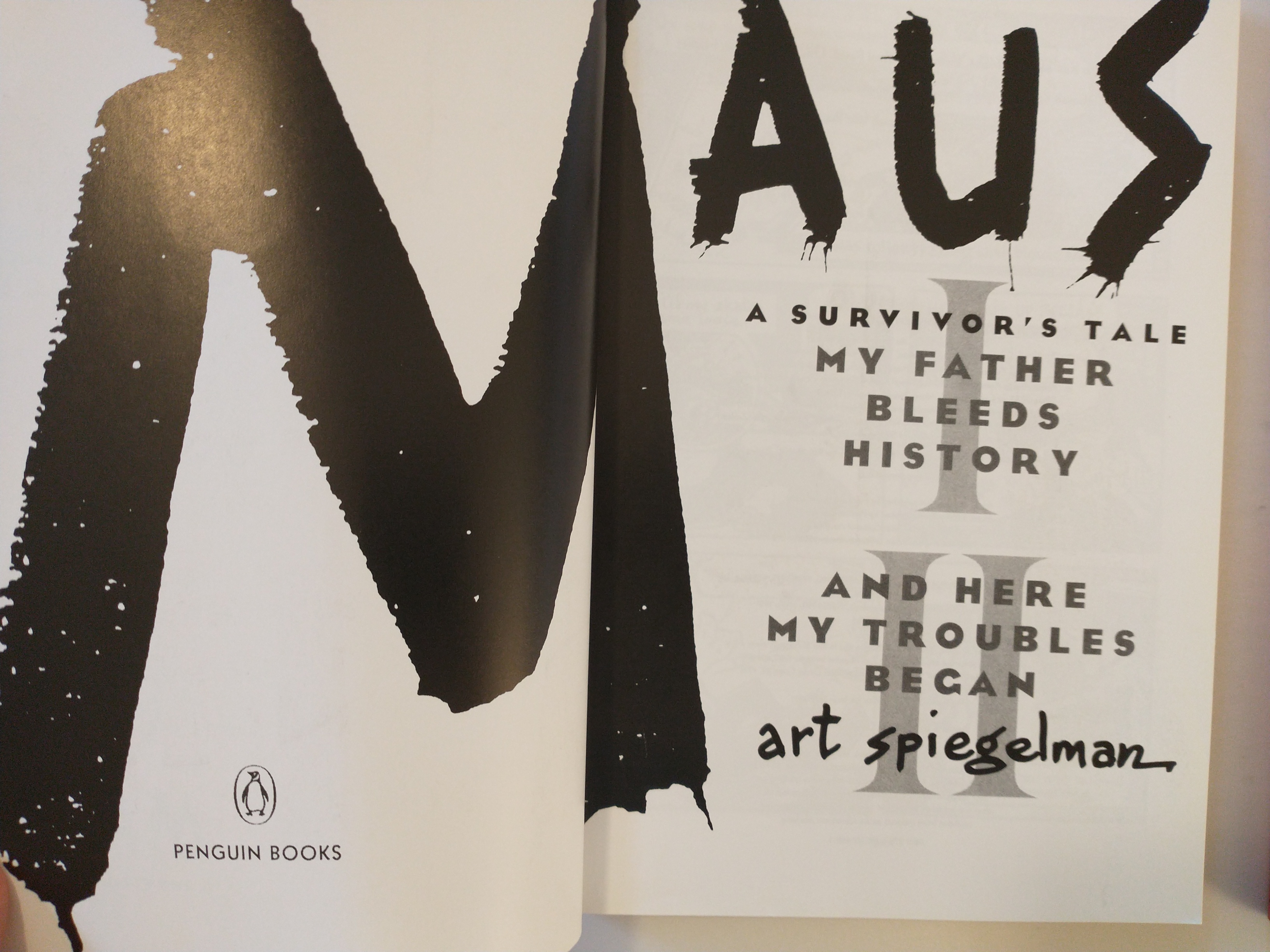 MAUS II A SURVIVOR'S TALE AND HERE MY TROUBLES BEGAN