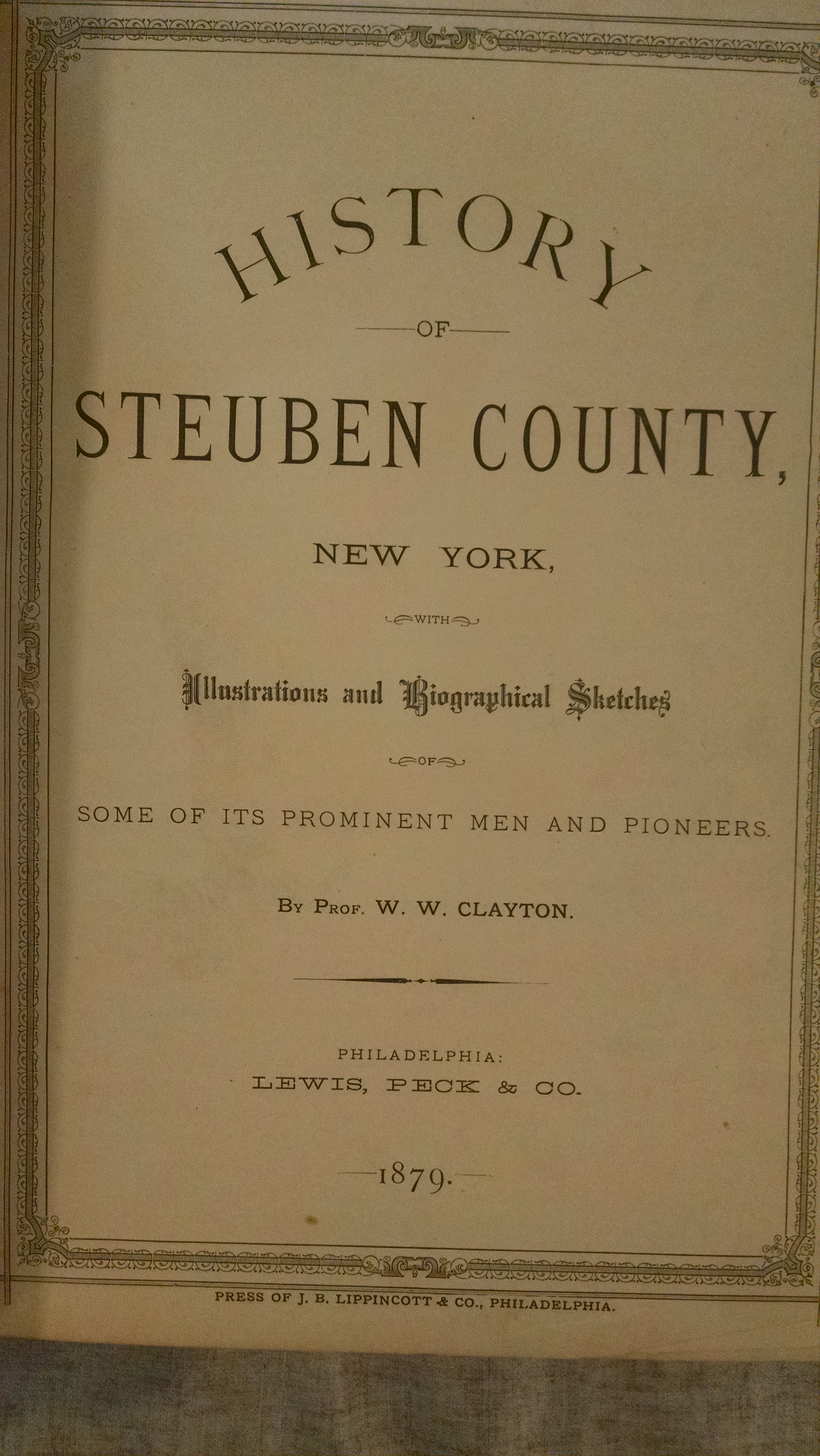 Steuben County Ny History