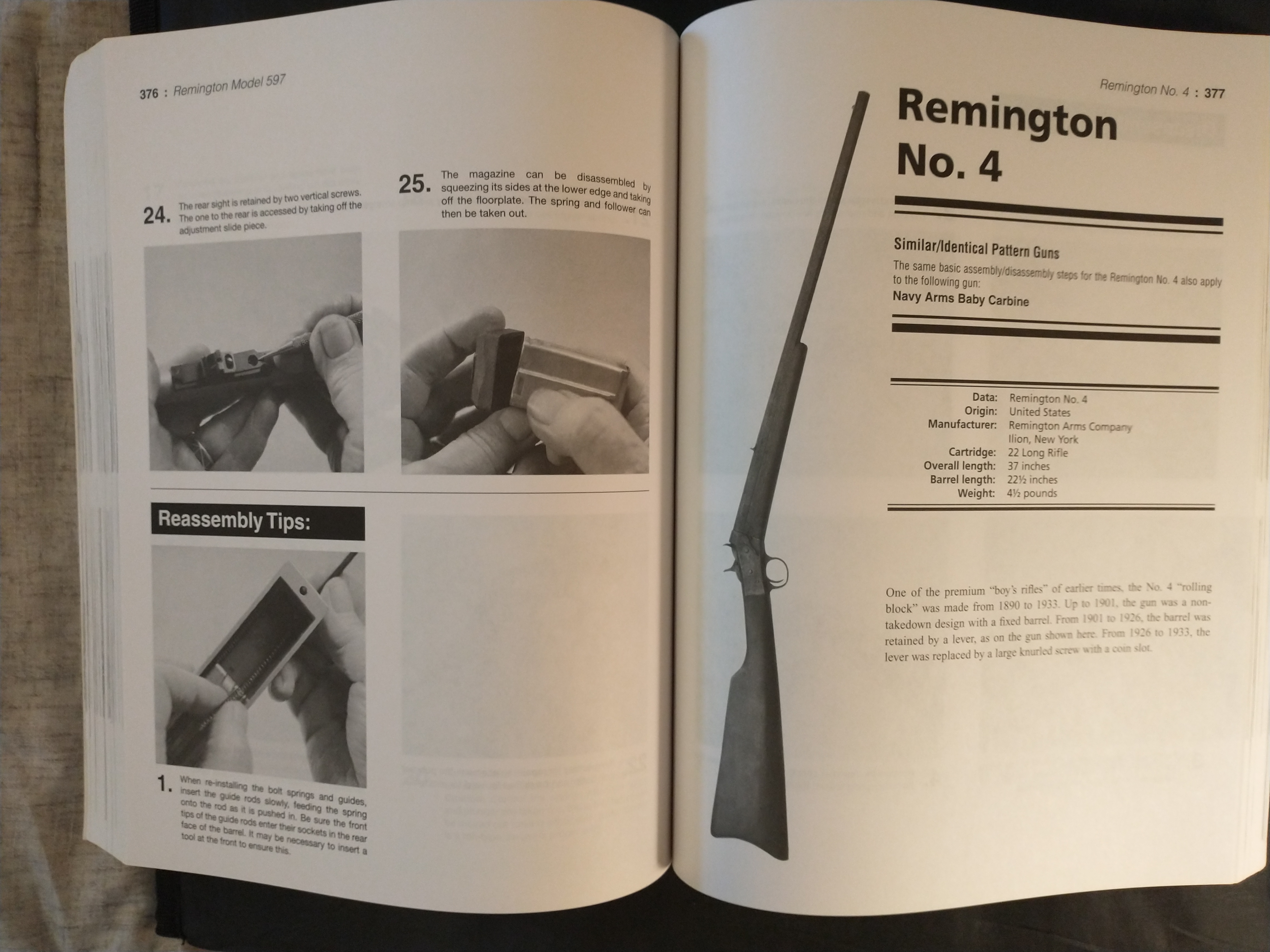 RIMFIRE RIFLES ASSEMBLY / DISASSEMBLY