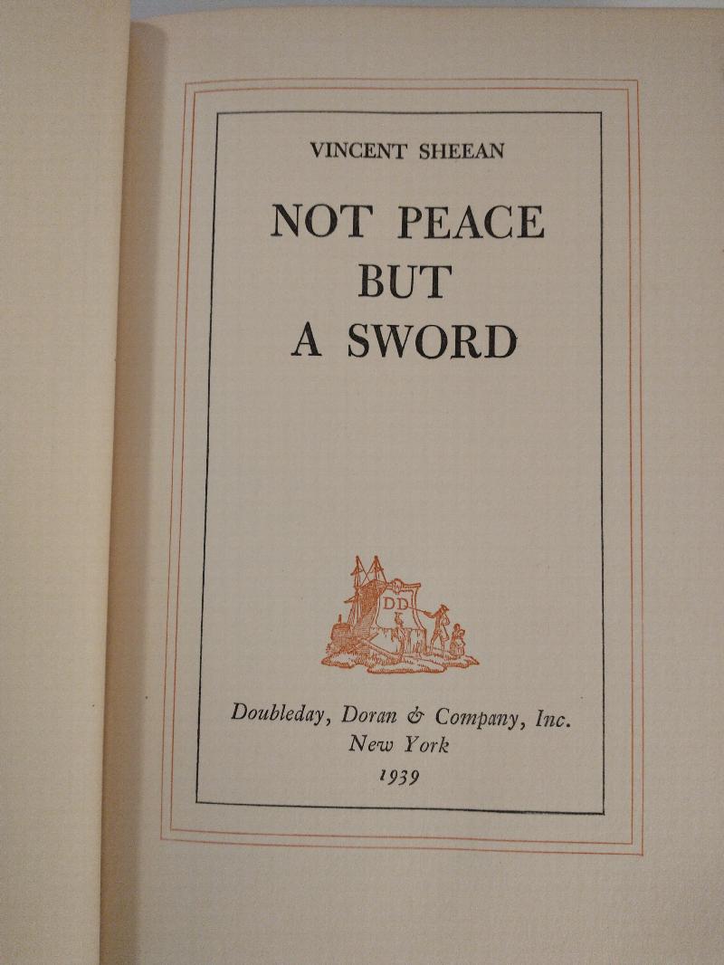 NOT PEACE BUT A SWORD